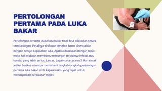 Pertolongan pertama pada luka bakar.pptx
