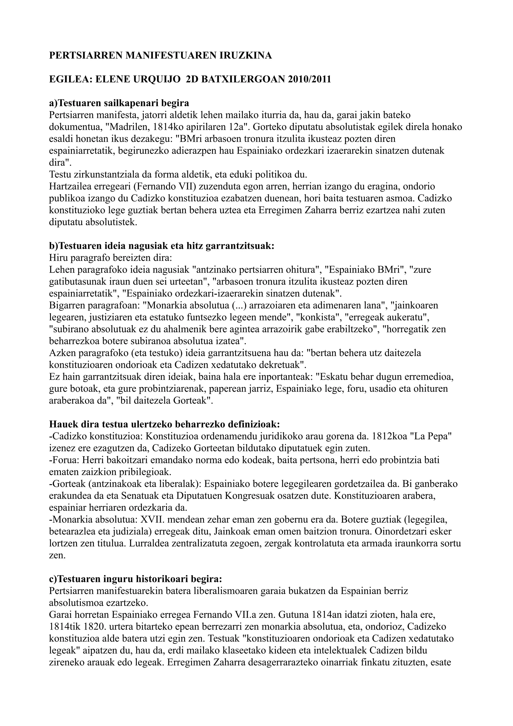 Pertsiarren manifestua elene | DOC
