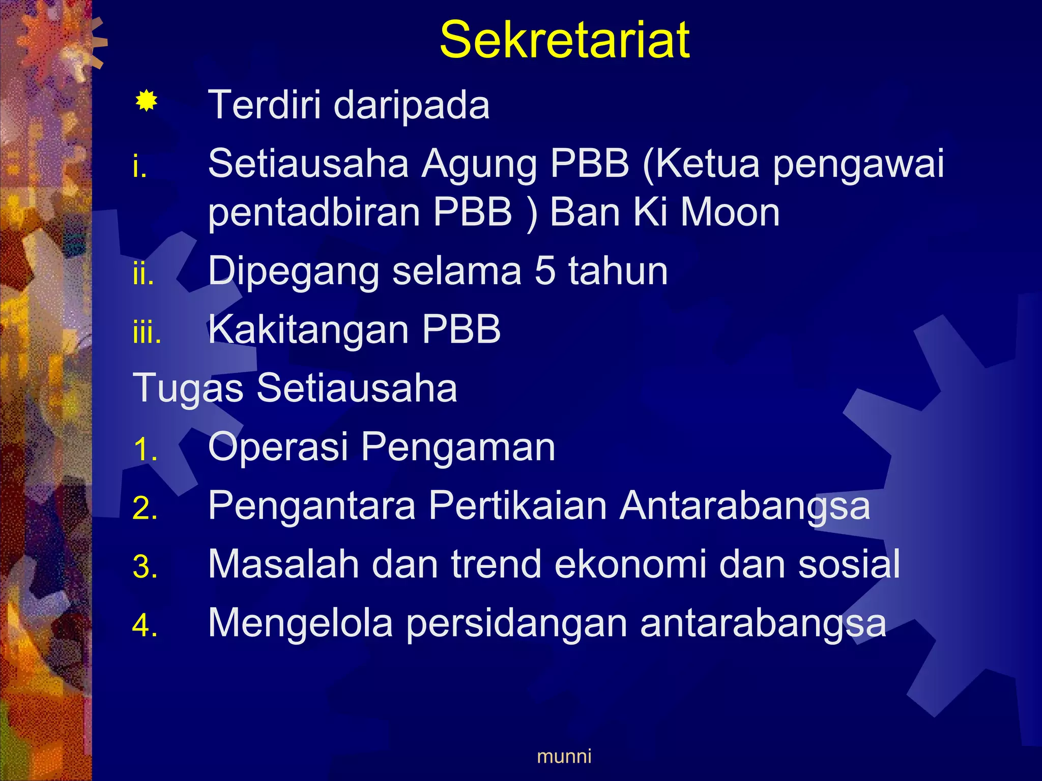 Pertubuhan bangsa bangsa bersatu2013 | PPT