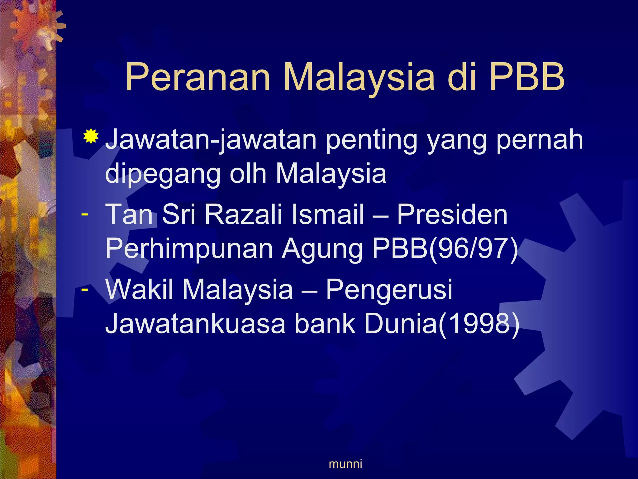 Pertubuhan bangsa bangsa bersatu2013 | PPT