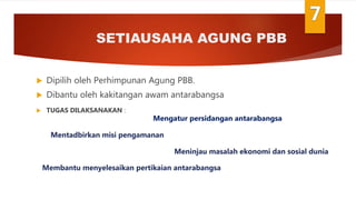 PERTUBUHAN BANGSA2 BERSATU PBB | PPTX