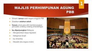 PERTUBUHAN BANGSA2 BERSATU PBB | PPTX