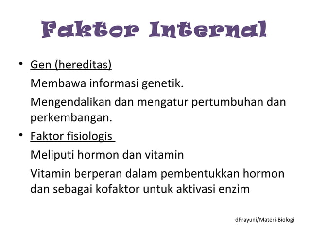 Pertumbuhan dan perkembangan | PPT