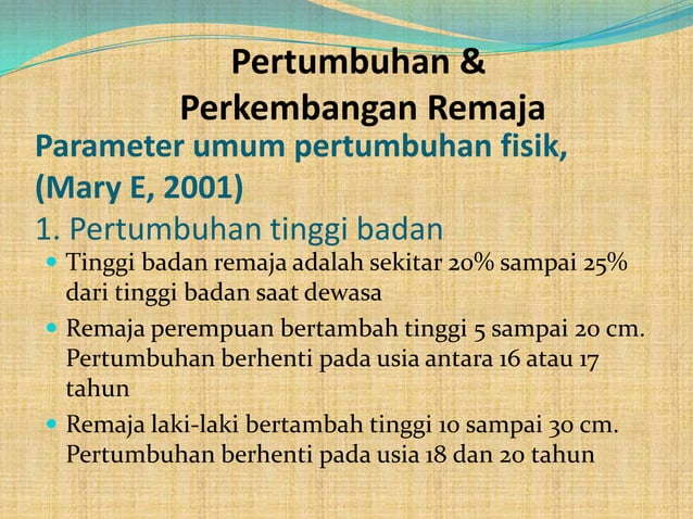 Pertumbuhan dan perkembangan remaja | PPTX