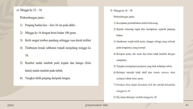 Pertumbuhan dan Perkembangan Janin normal | PPTX