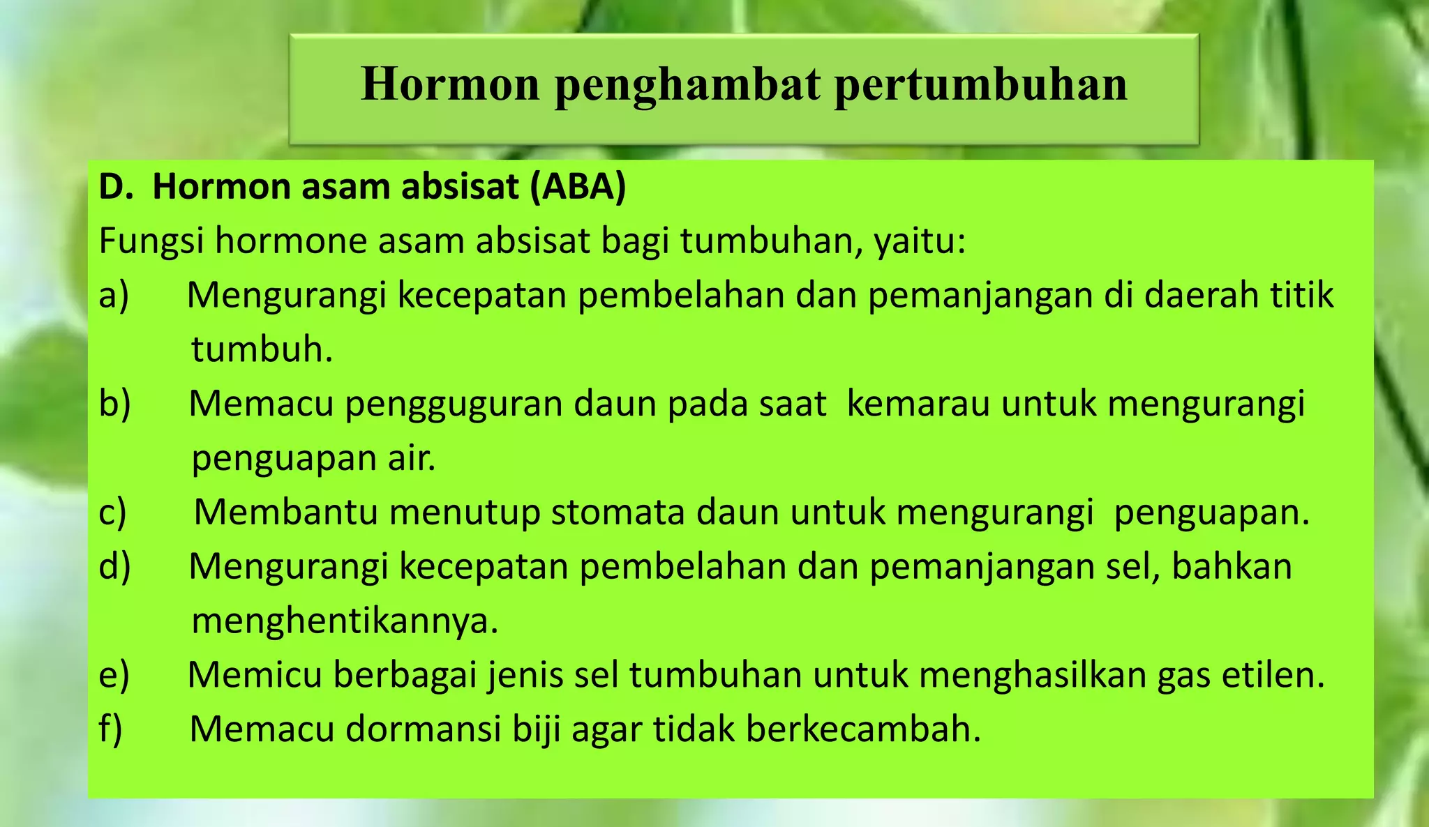 Pertumbuhan dan perkembangan pada tumbuhan | PPTX