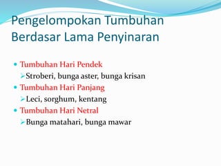 Pertumbuhan dan perkembangan pada tumbuhan | PPTX