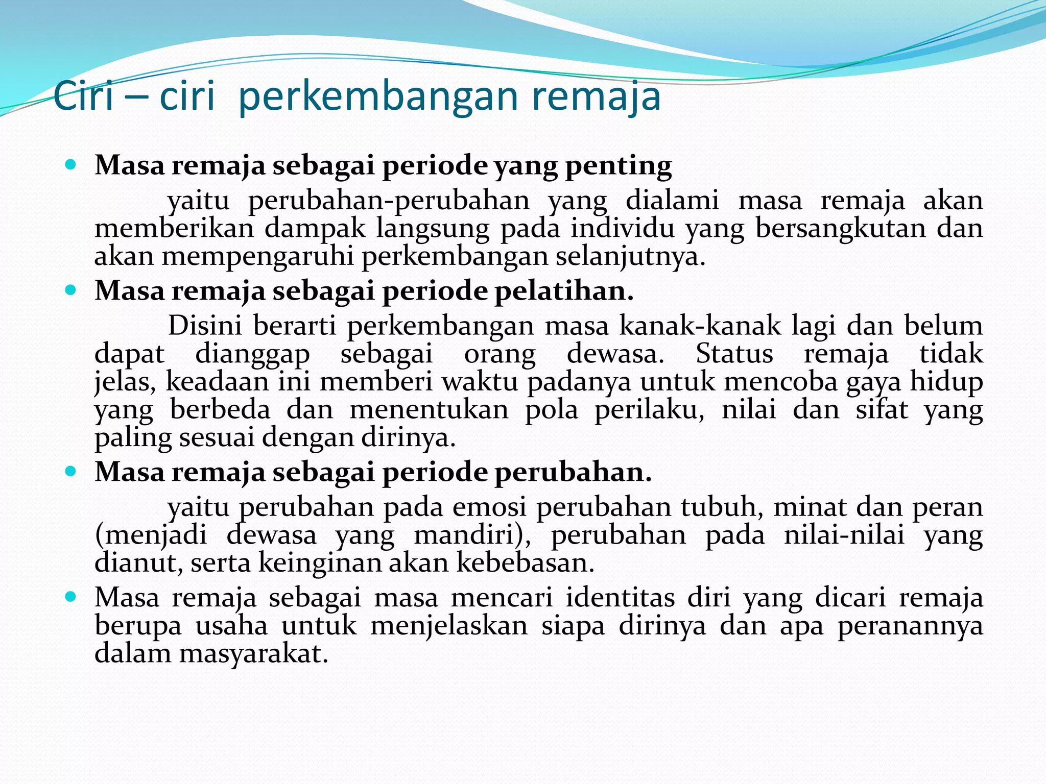 Pertumbuhan dan Perkembangan Remaja | PPTX