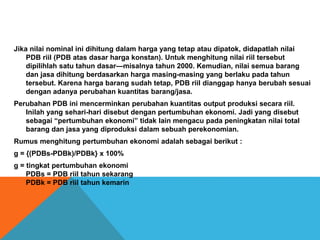 Pertumbuhan ekonomi | PPTX