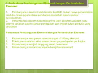 Pertumbuhan ekonomi | PPTX