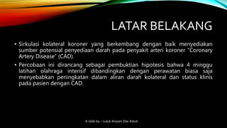 Pertumbuhan Kolateral Koroner dengan Latihan Fisik | PPT