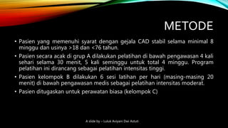 Pertumbuhan Kolateral Koroner dengan Latihan Fisik | PPT