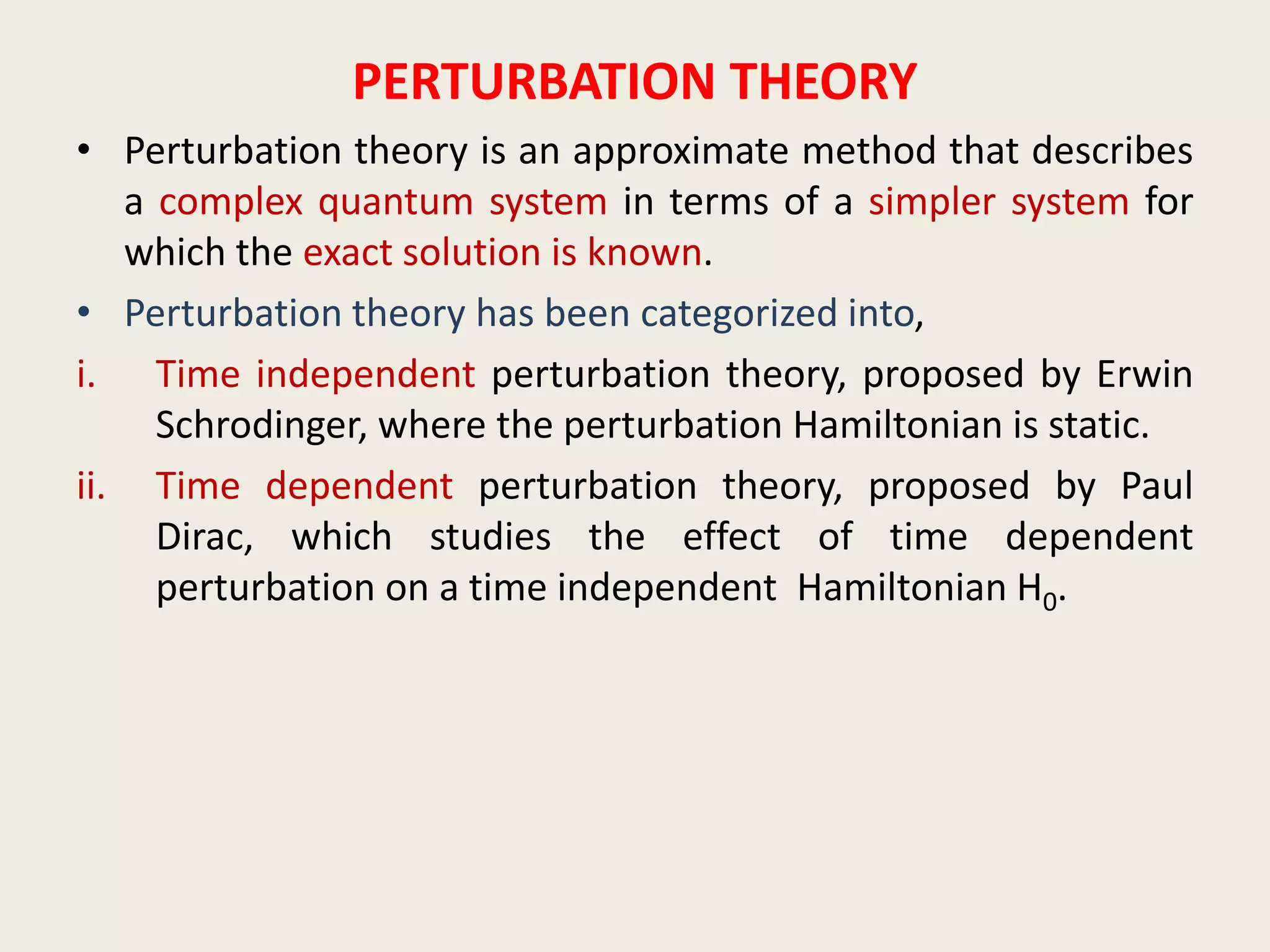 Perturbation | PPTX