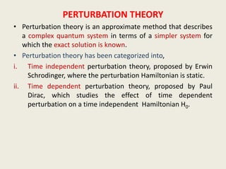 Perturbation | PPT
