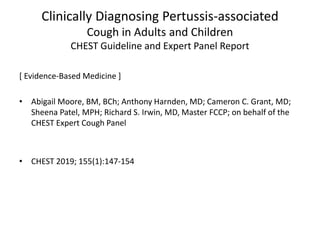 Pertusses associated cough | PPTX