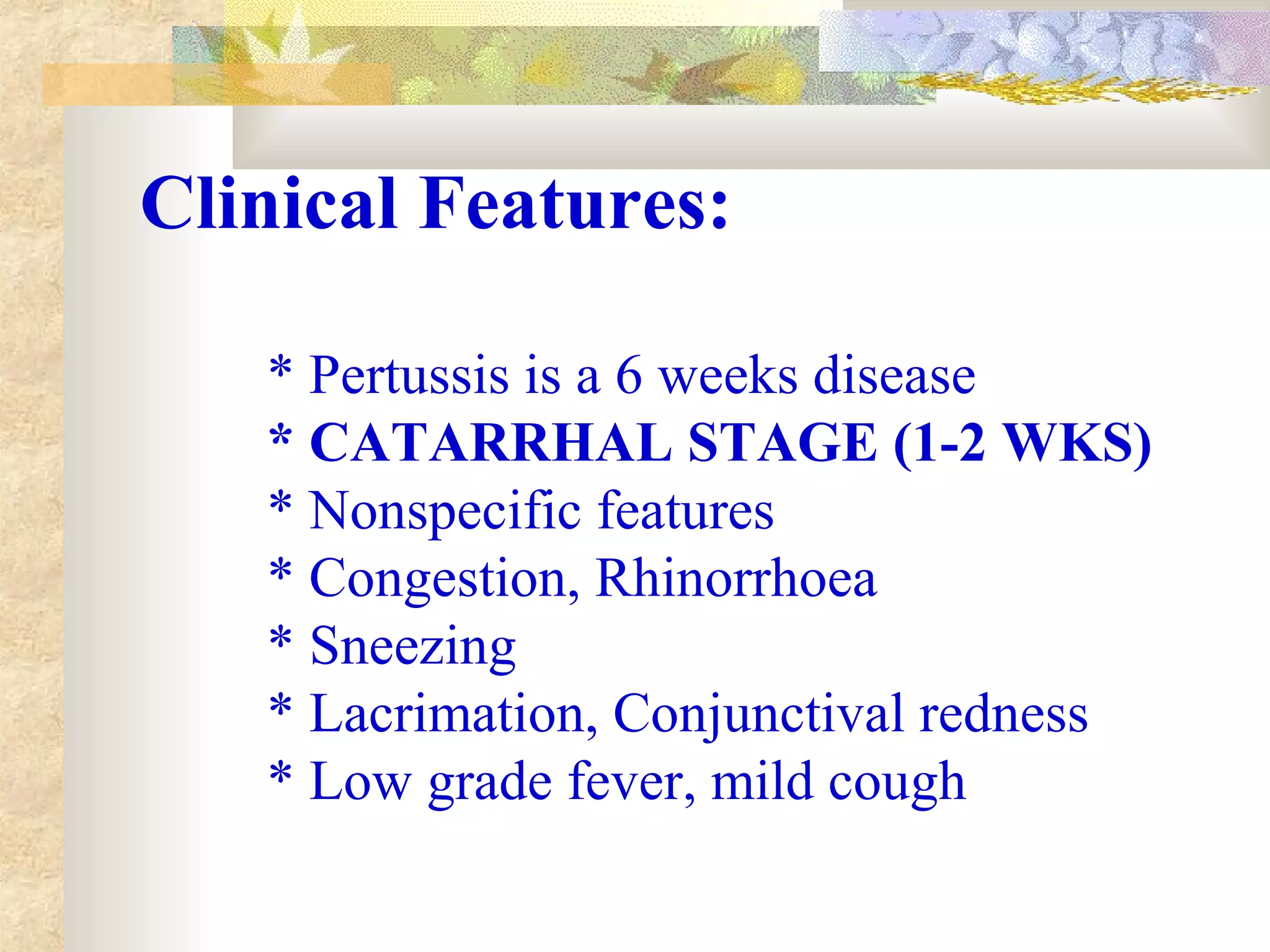Pertussis | PPT | Infectious Diseases | Diseases and Conditions