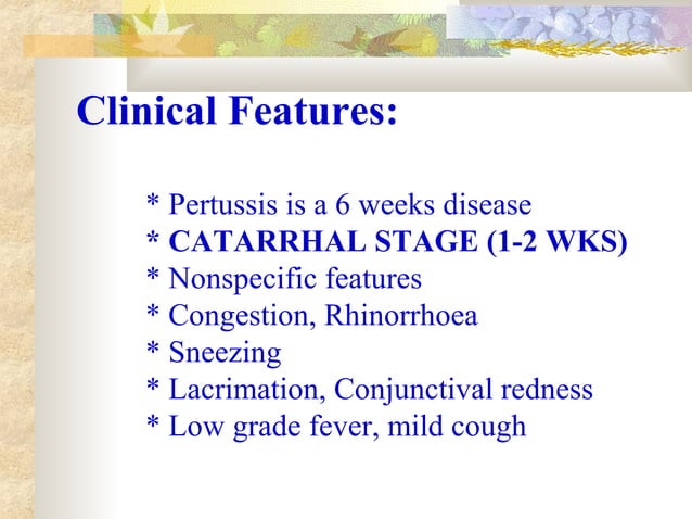Pertussis | PPT | Infectious Diseases | Diseases and Conditions
