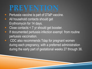 Pertussis Prevention