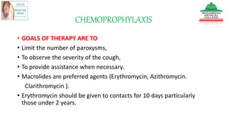 Epidemiology and Control Measure for Pertussis whooping c | PPTX