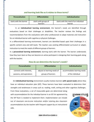 Peer tutoring , project based learning and personalization | PDF