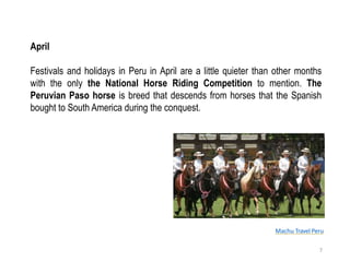 Festivals and Holidays in Peru | PPTX