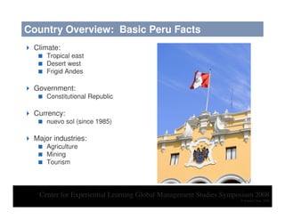 Peru Case Study | PPT | Free Download