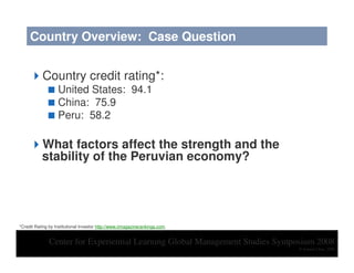 Peru Case Study | PPT | Free Download