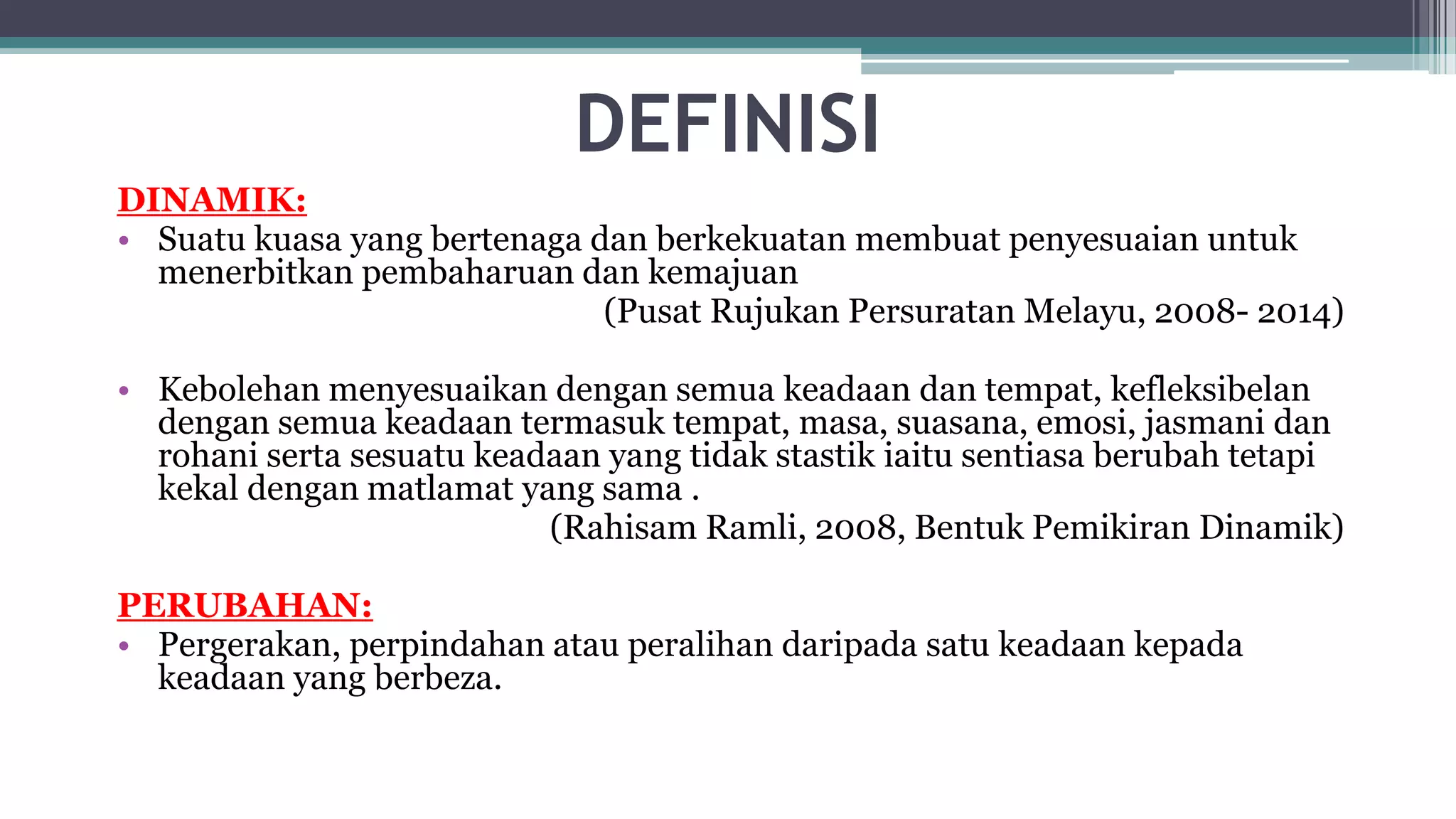 Perubahan dinamik | PPTX