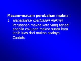 Perubahan makna | PPT