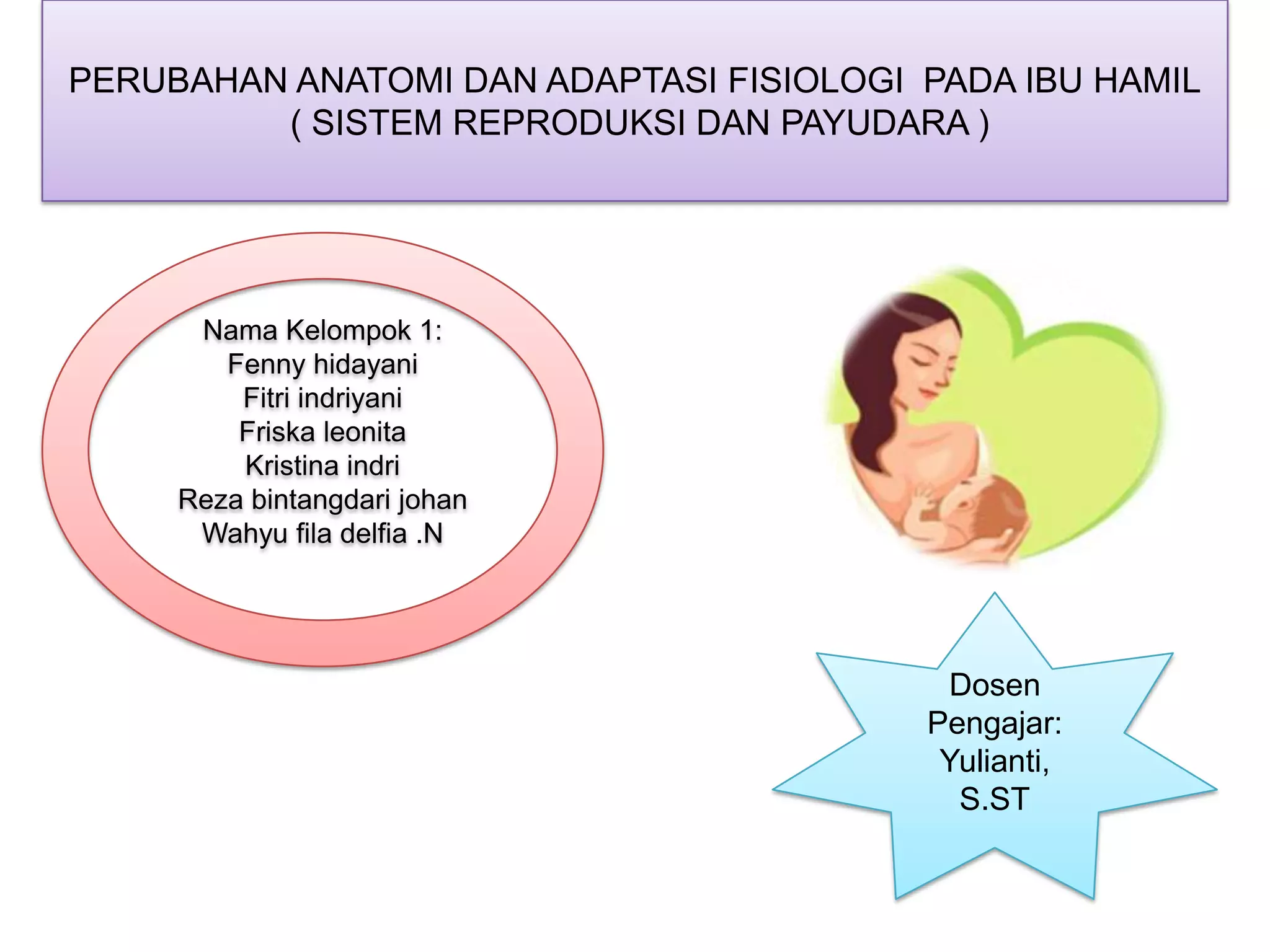 Perubahan anatomi dan adaptasi fisiologi ibu hamil | PPTX