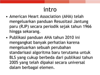 Perubahan Resusitasi Jantung Paru sesuai dengan ilmu terbaru | PPT