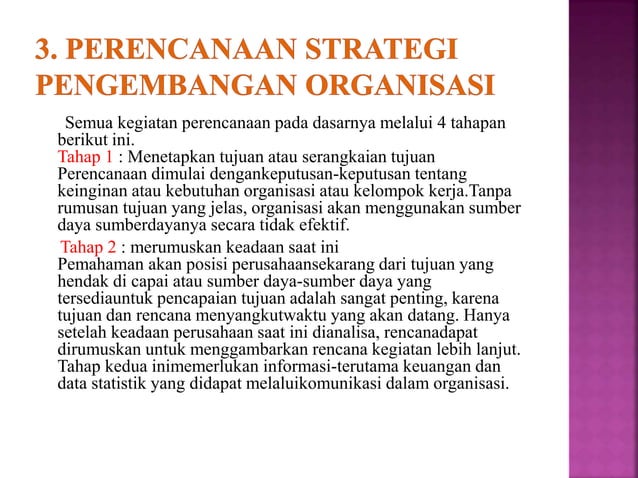 Perubahan dan pengembangan organisasi | PPTX