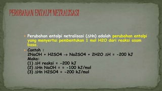 Perubahan entalpi | PPTX