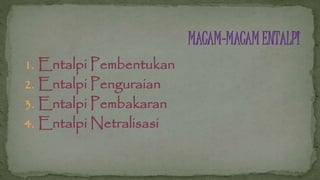 Perubahan entalpi | PPTX