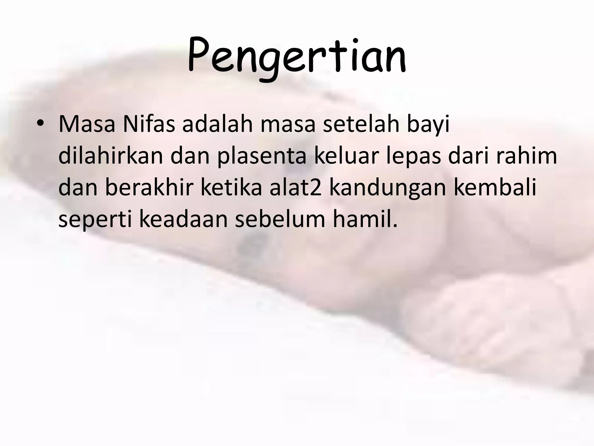 Perubahan fisiologis masa nifas | PPTX