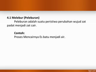 Perubahan materi | PPT