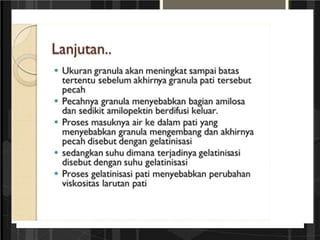 Perubahan pada pati | PPTX