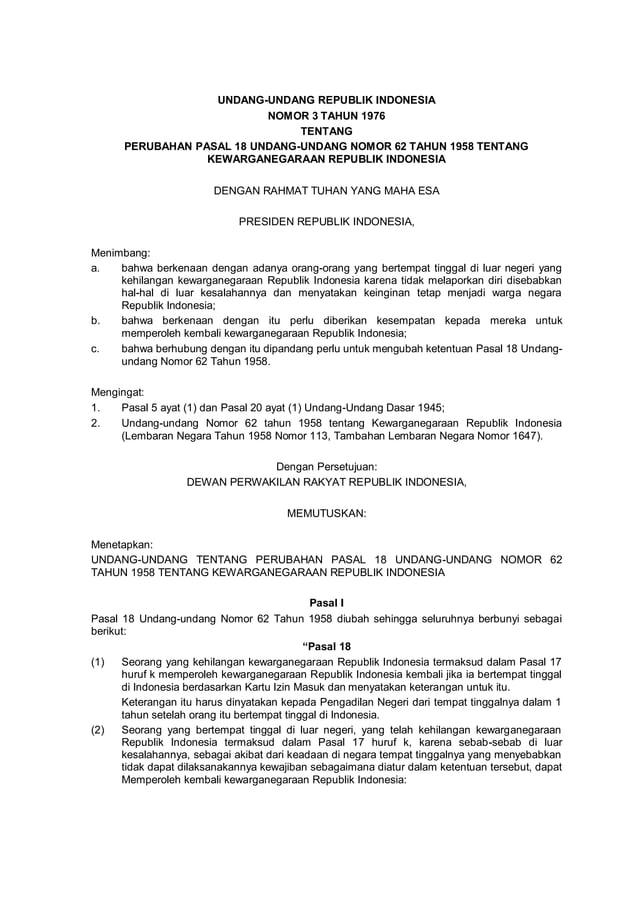Perubahan pasal 18__nomor_62_tahun_1958_tentang_k_3 | PDF