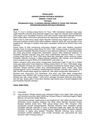 Perubahan pasal 18__nomor_62_tahun_1958_tentang_k_3 | PDF