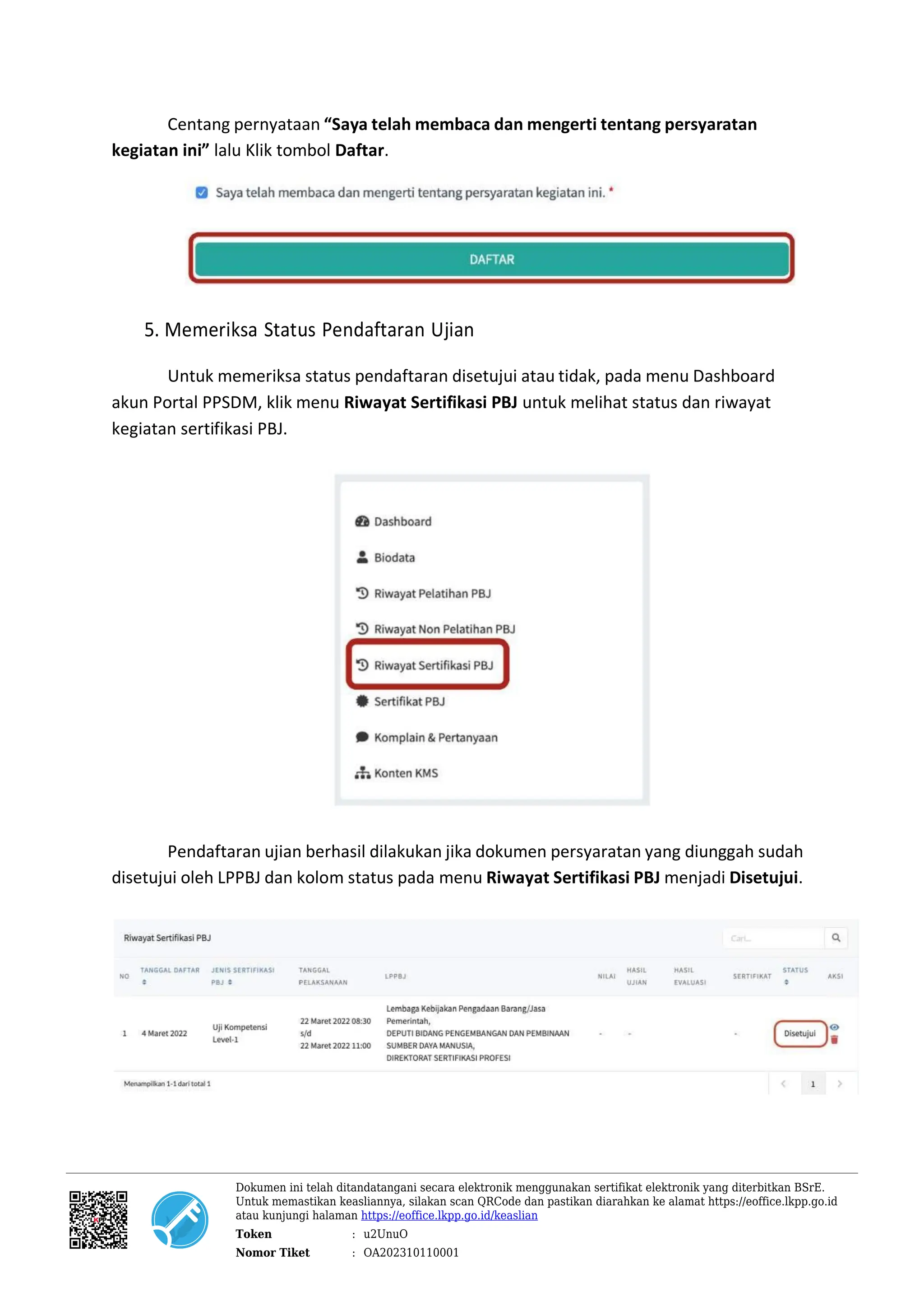 Perubahan Pertama Pemberitahuan Jadwal Fasilitasi Uji Kompetensi Level ...