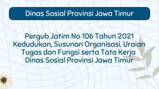 Perubahan PMKS Menjadi PPKS dan Penanganan PPKS di Jawa Timur | PDF