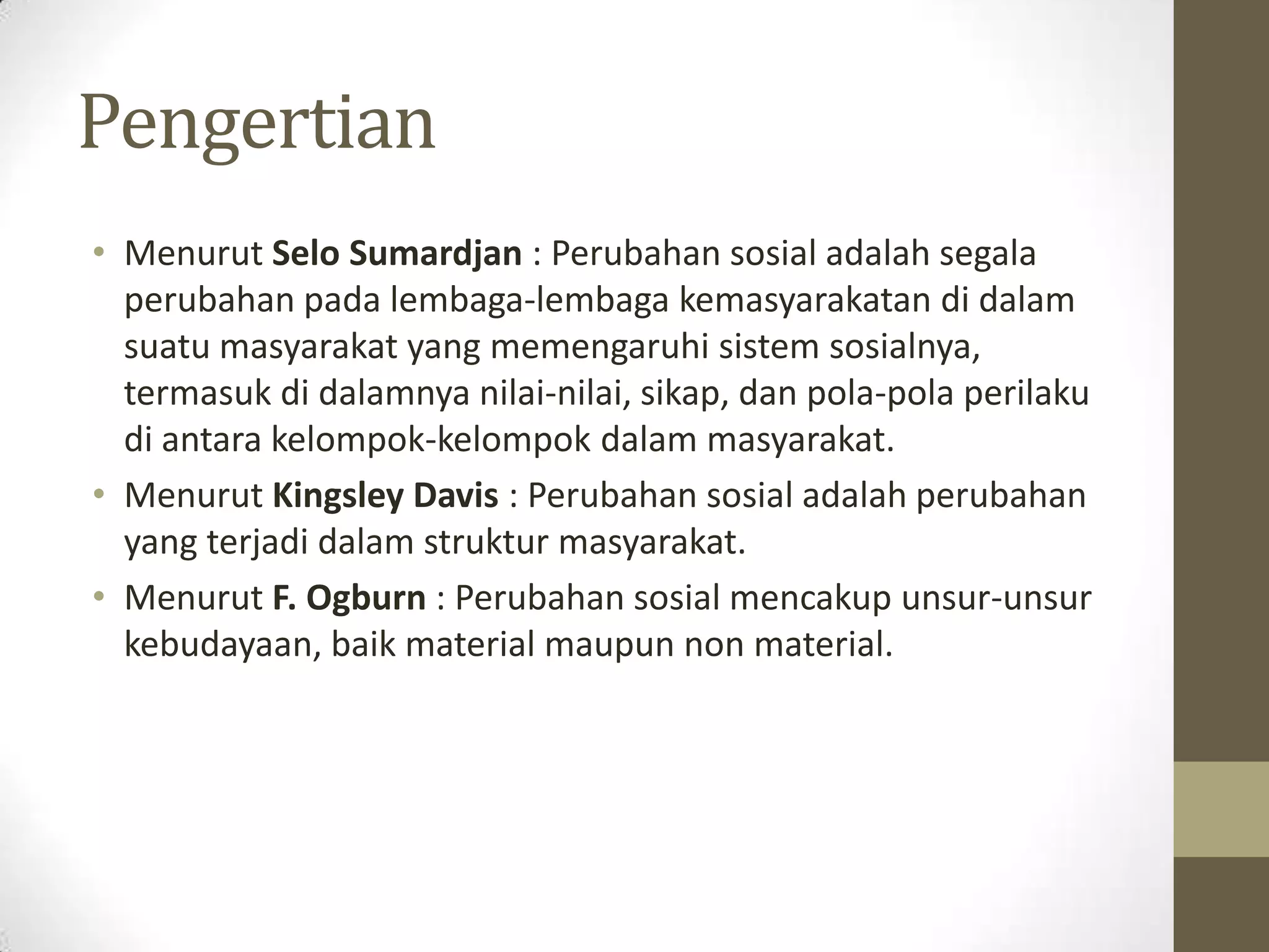 Perubahan sosial | PPTX