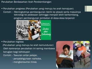 PENGERTIAN PERUBAHAN SOSIAL SERTA CONTOHNYA | PDF