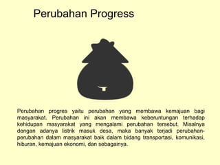 Perubahan sosial-Bentuk bentuk perubahan sosial | PPTX