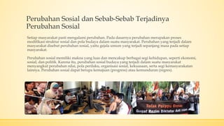 Perubahan sosial dan dampaknya terhadap kehidupan masyarakat bagian 1 ...