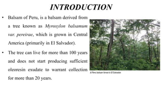 Peru balsam | PPTX