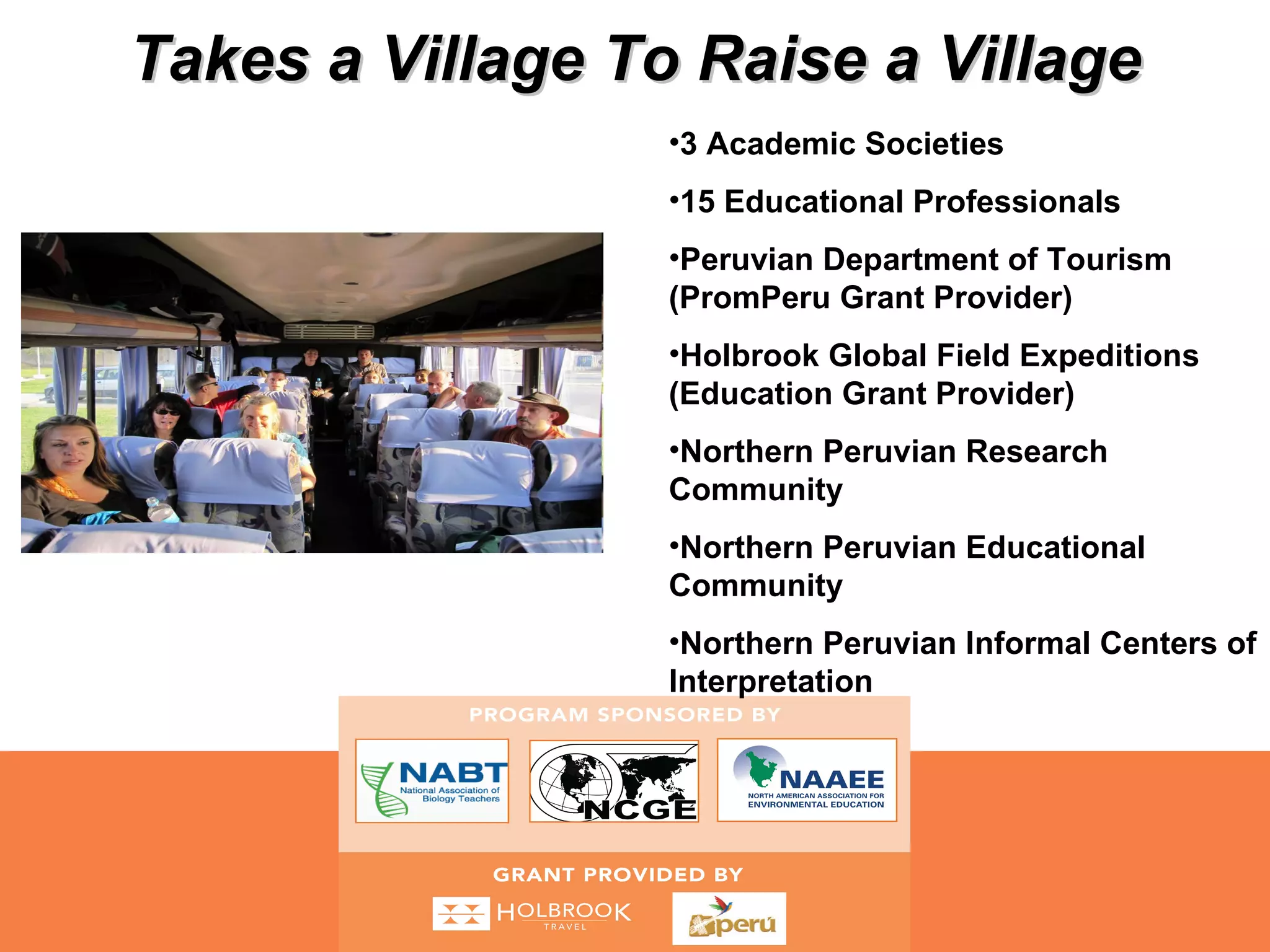 Peru delegation introduction slides naaee - ncge - nabt | PPT