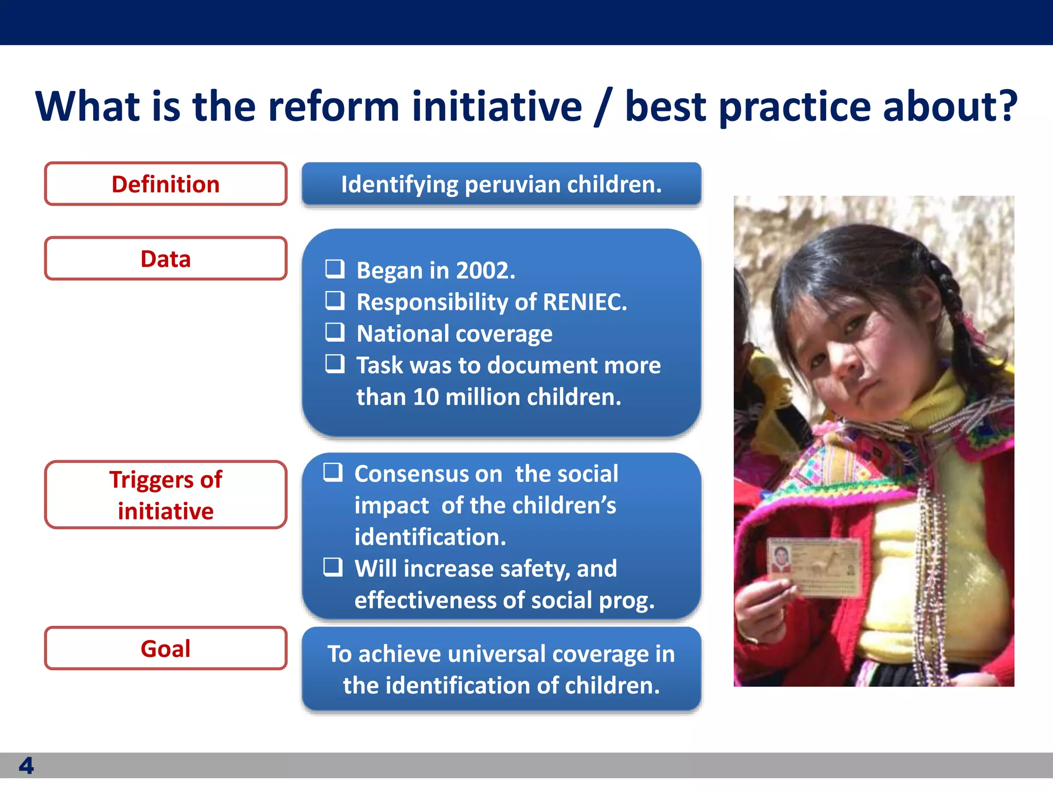 National ID Card for Peruvian children: Impact on human rights and ...