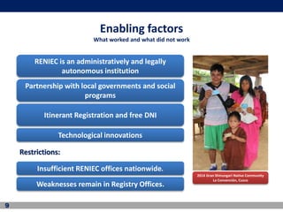 National ID Card for Peruvian children: Impact on human rights and ...