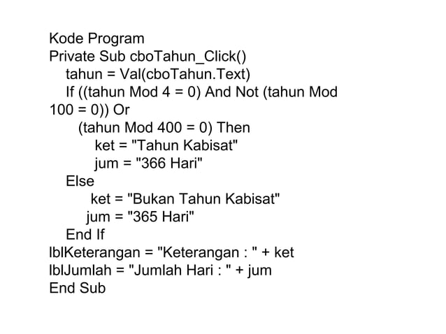 Visual basic Perulangan | PPT